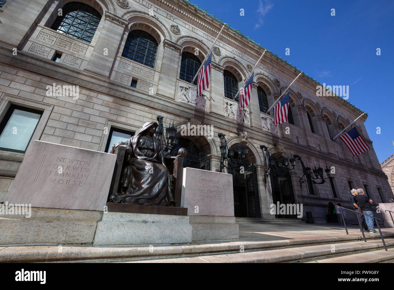 Boston public library exterior hi-res stock photography and images - Alamy