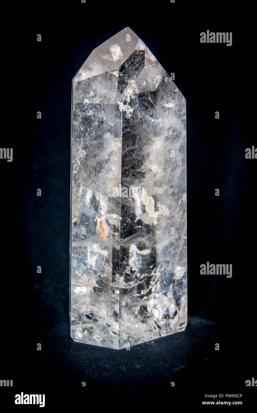 Beautiful white quartz mineral in close up shot Stock Photo - Alamy