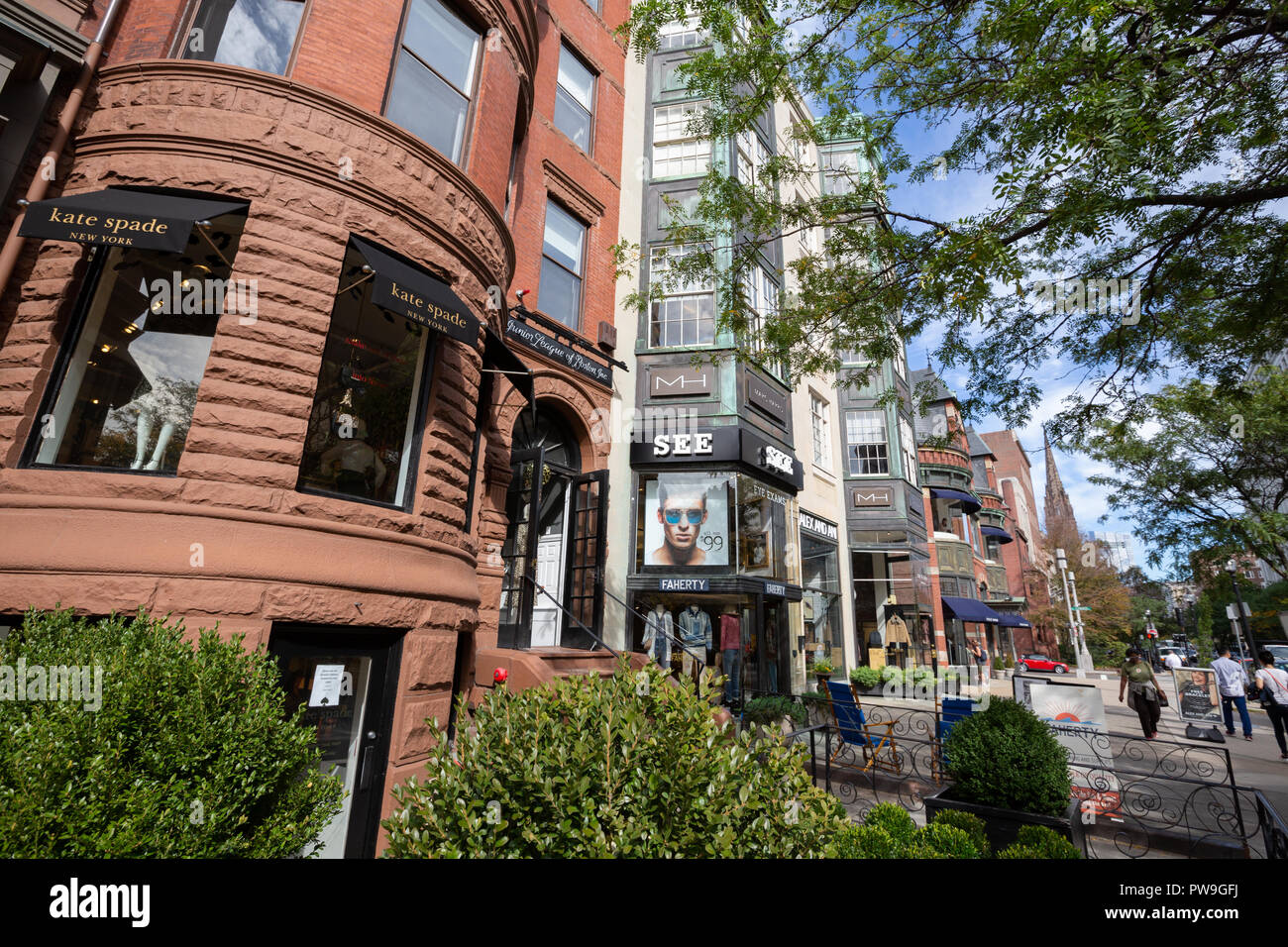 Newberry Street, Back Bay, Boston, MA Stock Photo - Alamy
