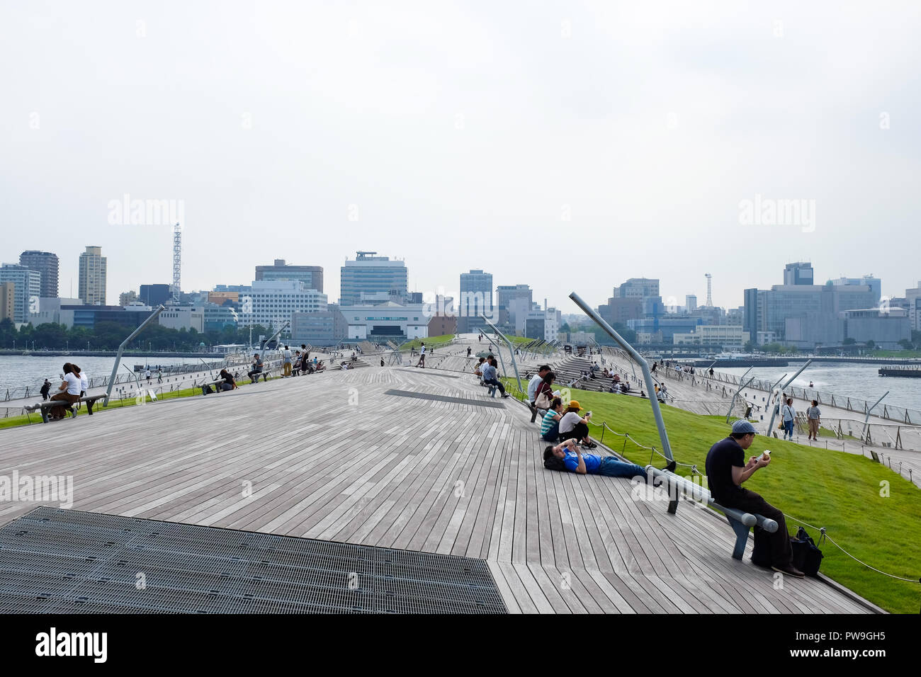 Osanbashi Pier in Yokohama, Japan Stock Photo - Alamy