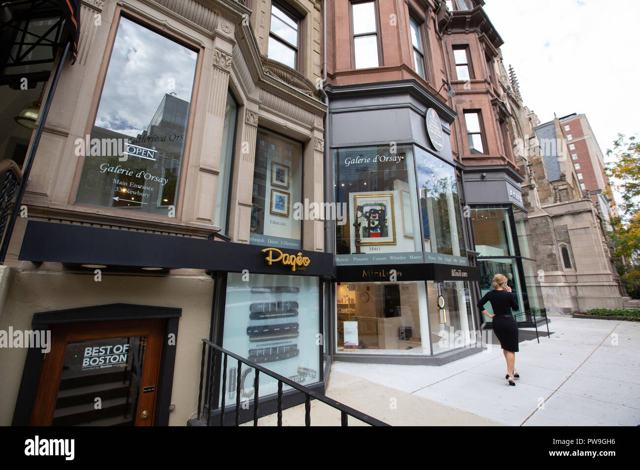 Newberry street boston hi-res stock photography and images - Alamy