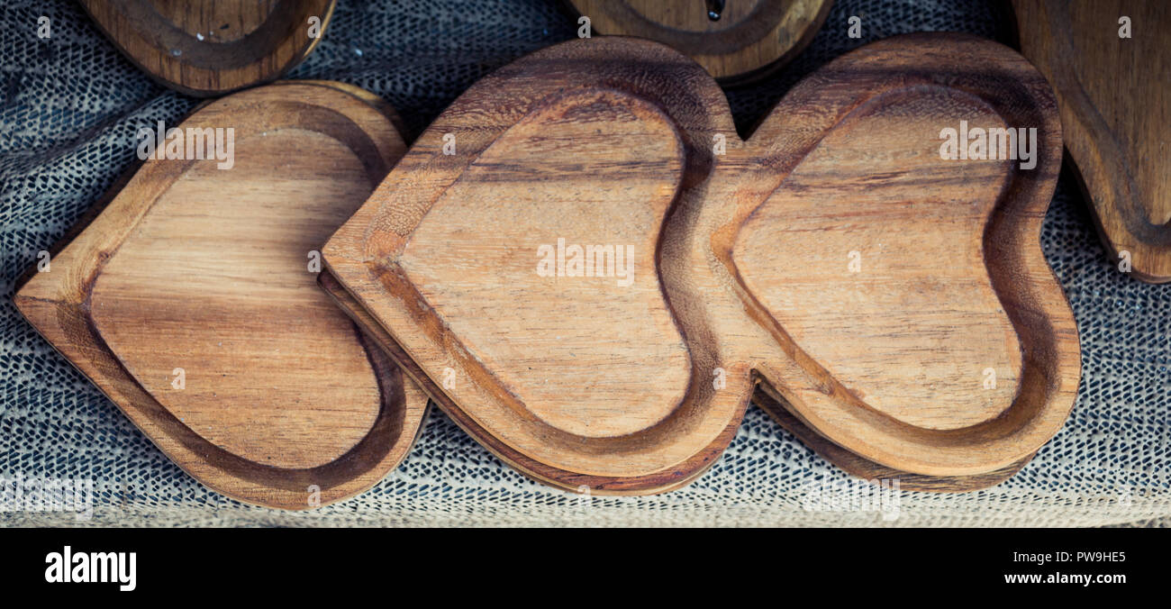 Colorful decorative objects in the shape of a heart Stock Photo - Alamy