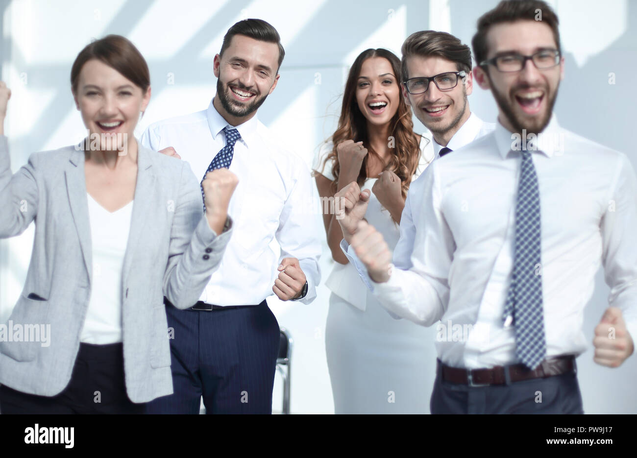 happy business team celebrating their success Stock Photo - Alamy