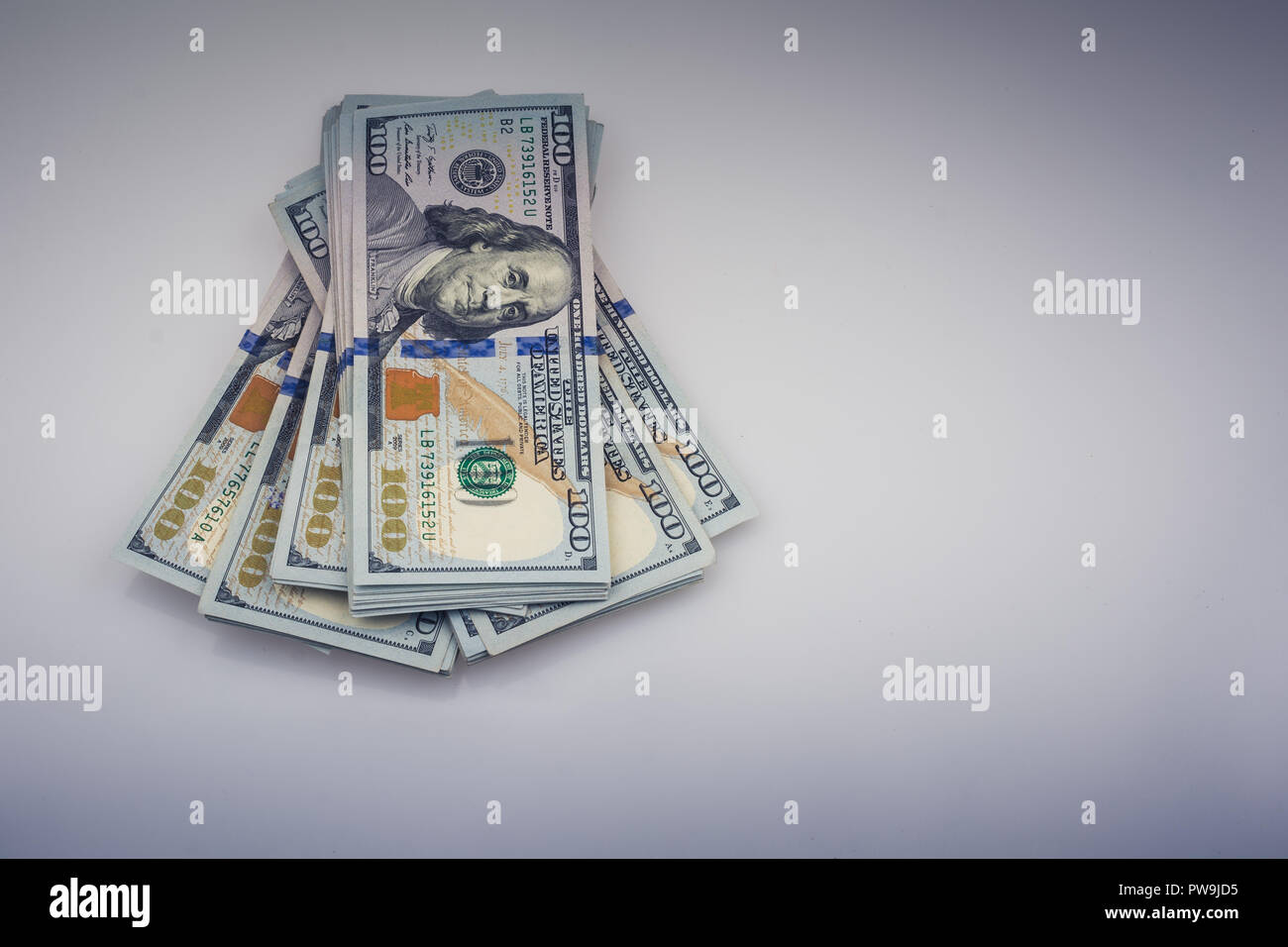 Bundles of one dollar bills hi-res stock photography and images - Alamy