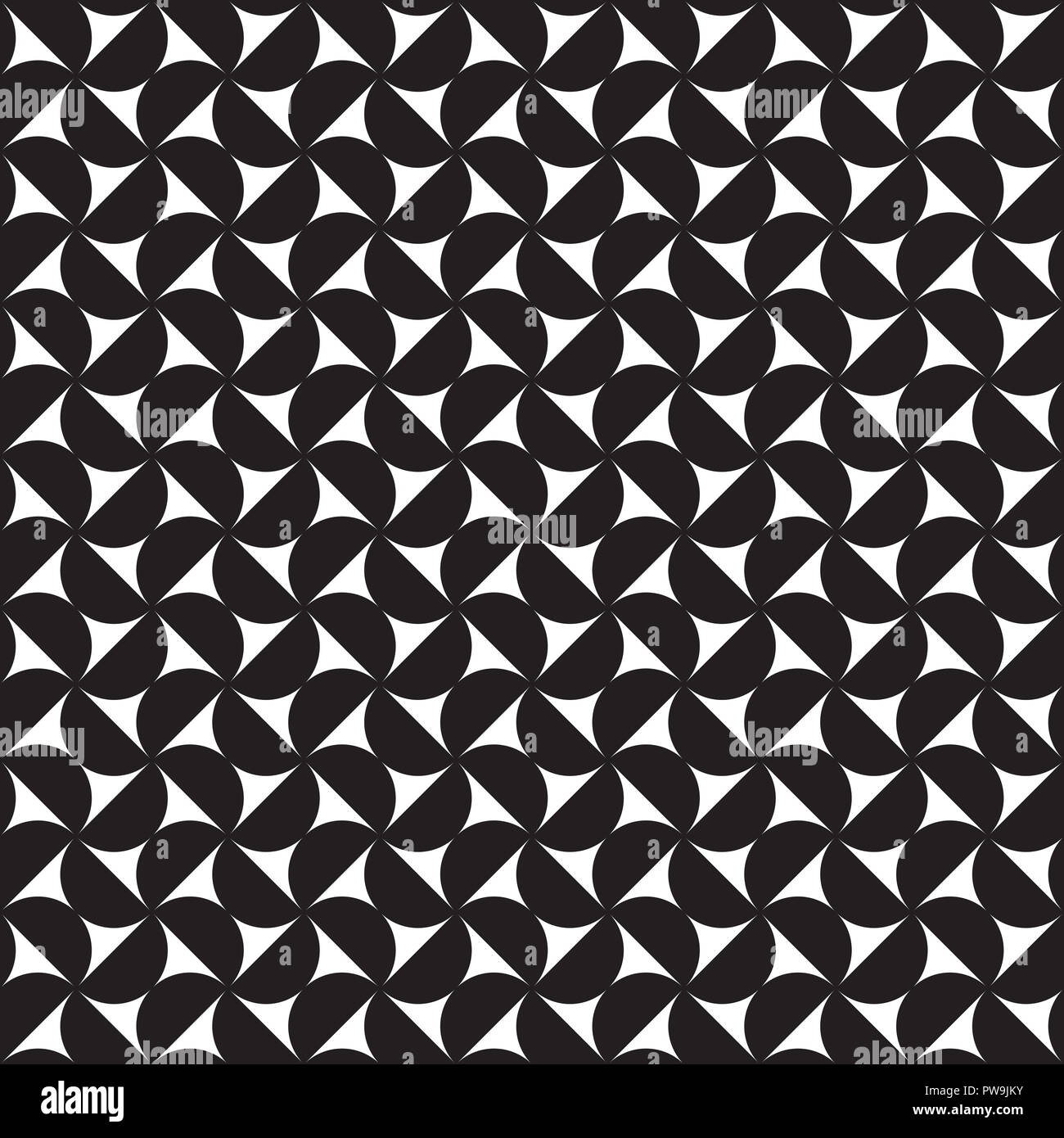 Seamless abstract geometric round curve pattern Stock Photo - Alamy