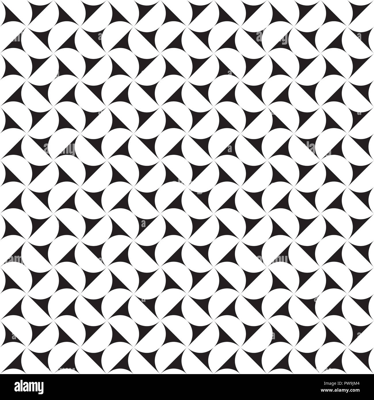 Seamless abstract geometric round curve pattern Stock Photo - Alamy