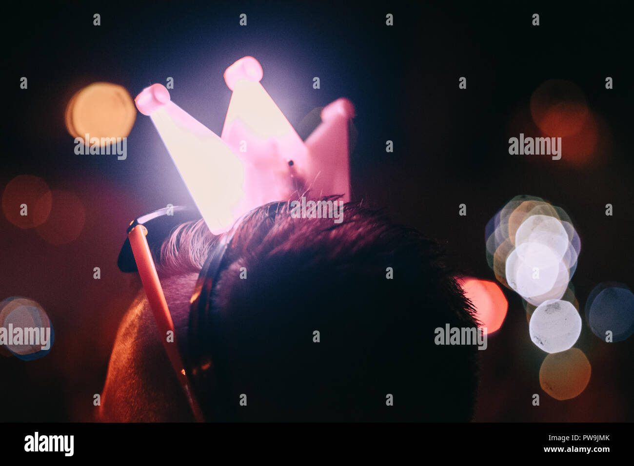 Lighting party crown Stock Photo - Alamy