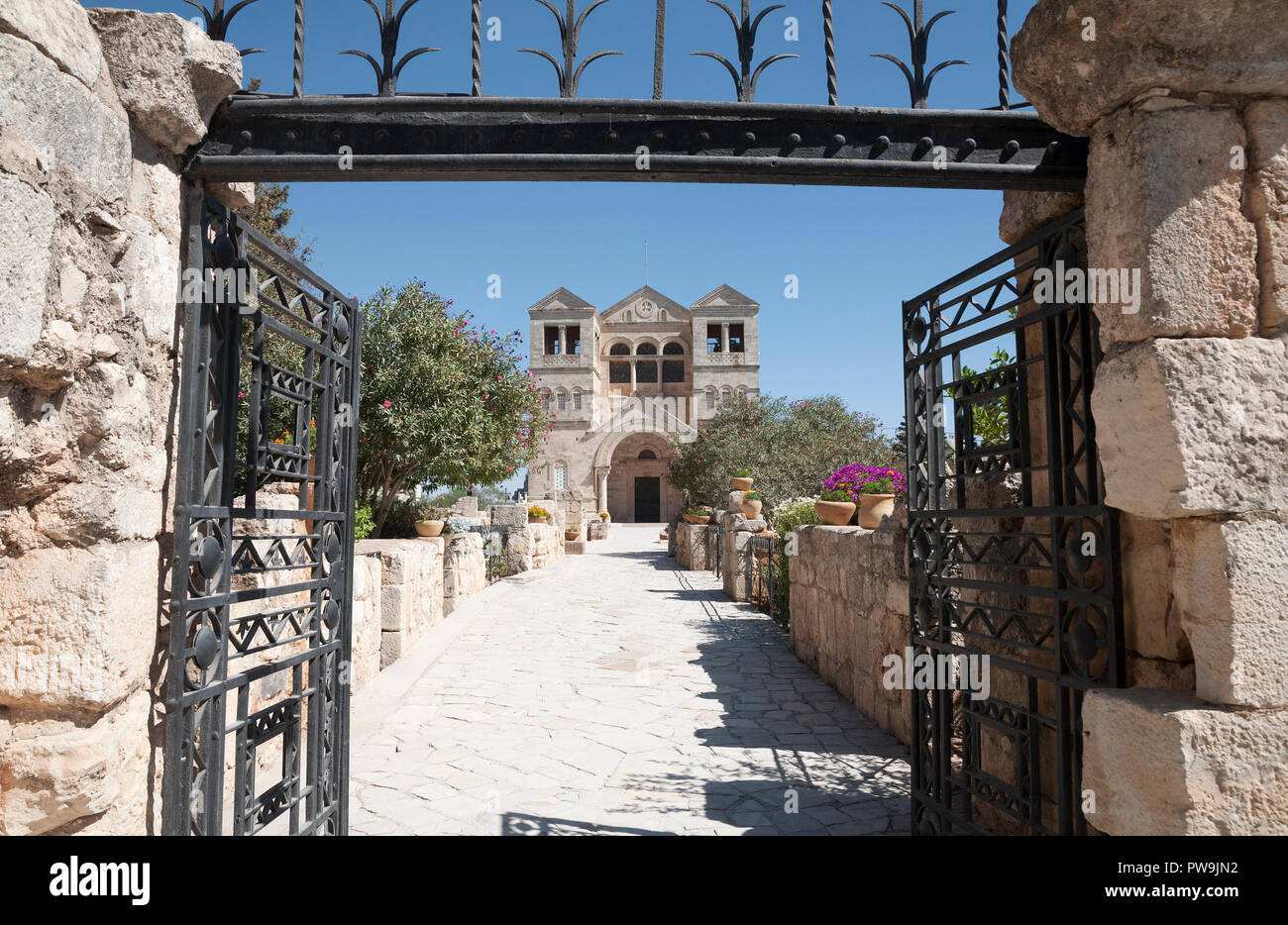 Mount Tabor, the Church of Transfiguration Stock Photo - Alamy