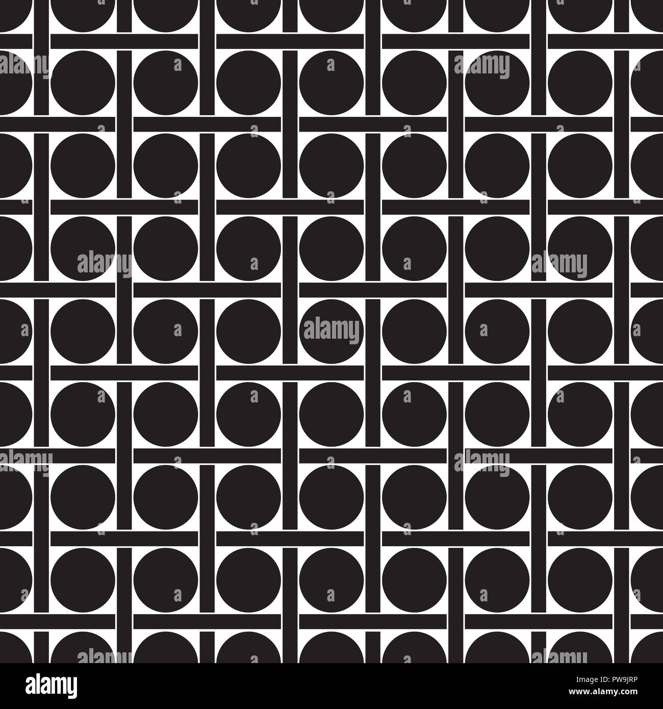 Seamless geometric dot and check weave pattern background Stock Photo ...