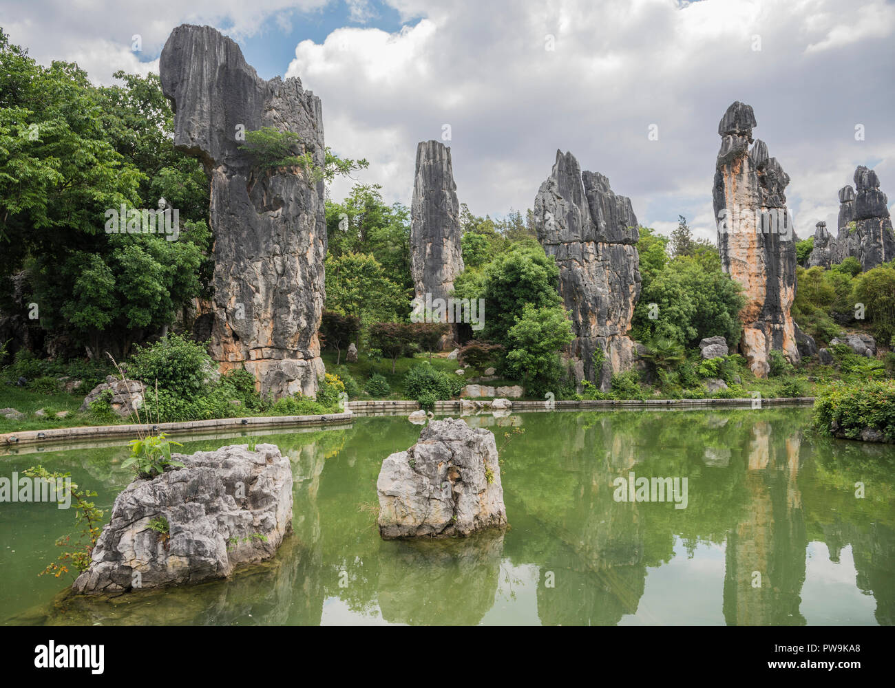 The Stone Forest located in Kunming South West China Yunnan Province ...