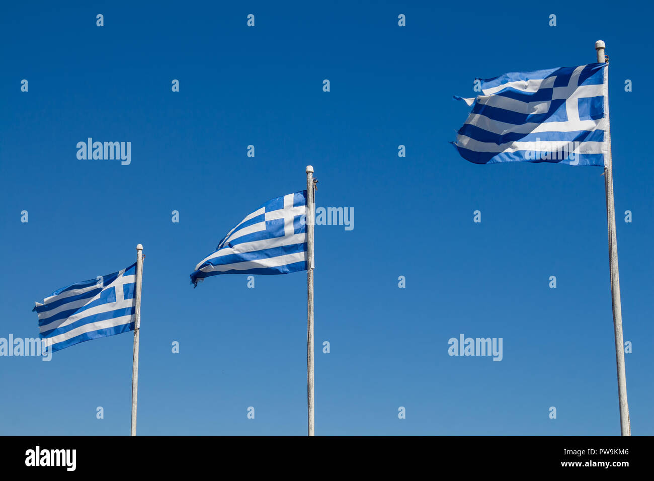 Three flags fluttering hi-res stock photography and images - Alamy