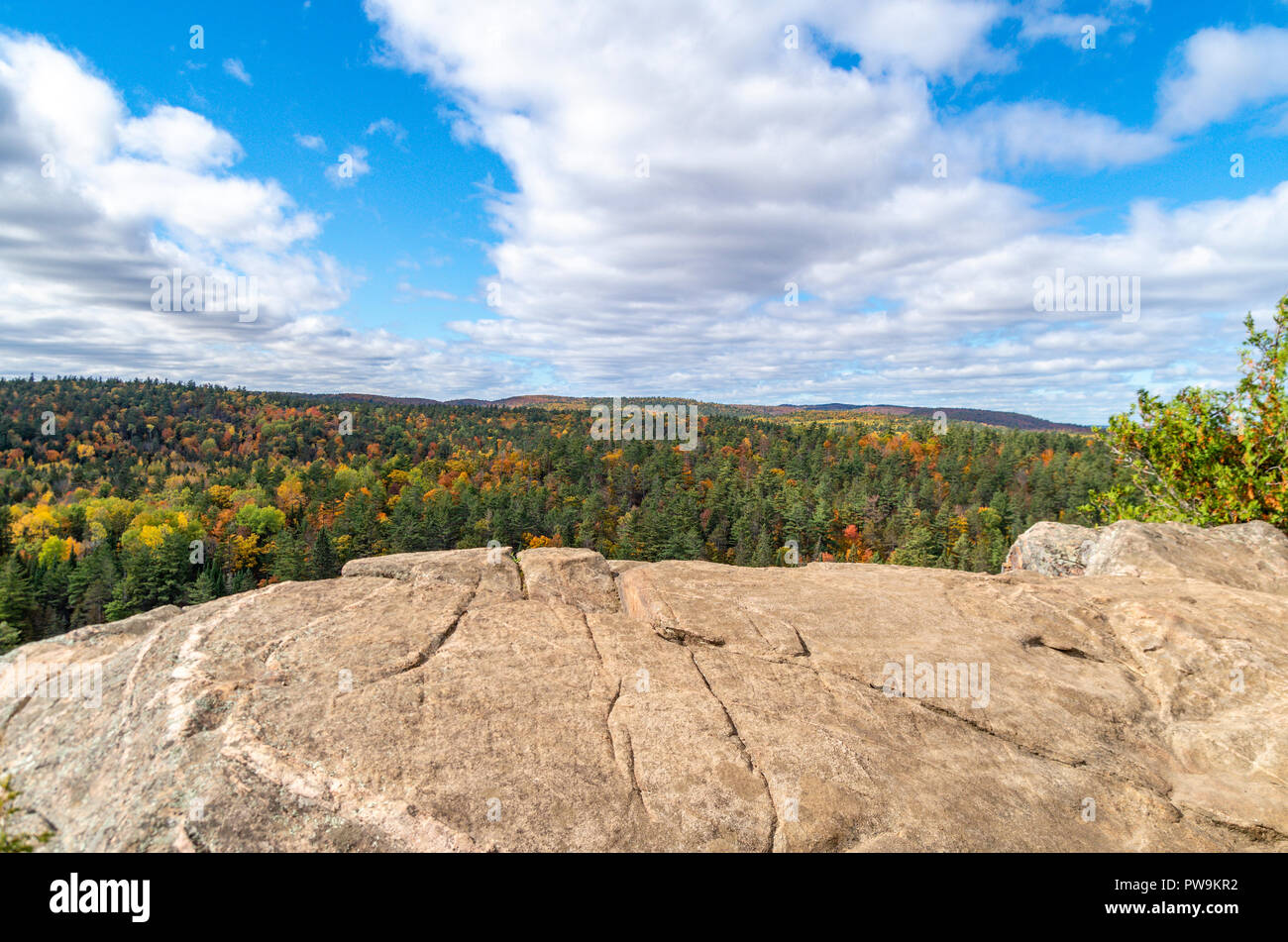 Hiking the Eagle Nest Lookout Trail in Calabogie Ontario Stock Photo ...