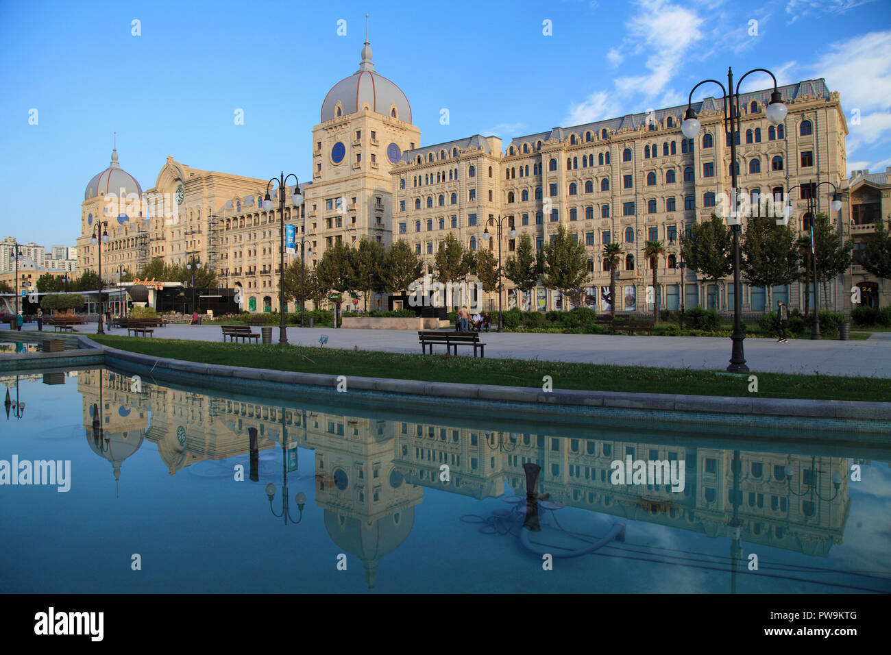 Azerbaijan; Baku, Fuzuli Street, historic architecture Stock Photo - Alamy
