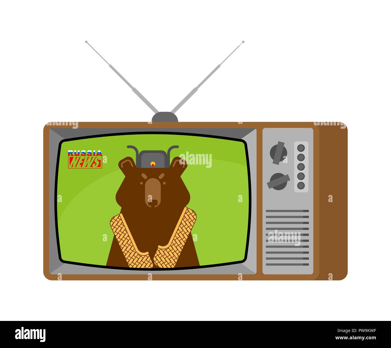 Russia news old tv. Russian beast broadcasting journalist. Bear ...