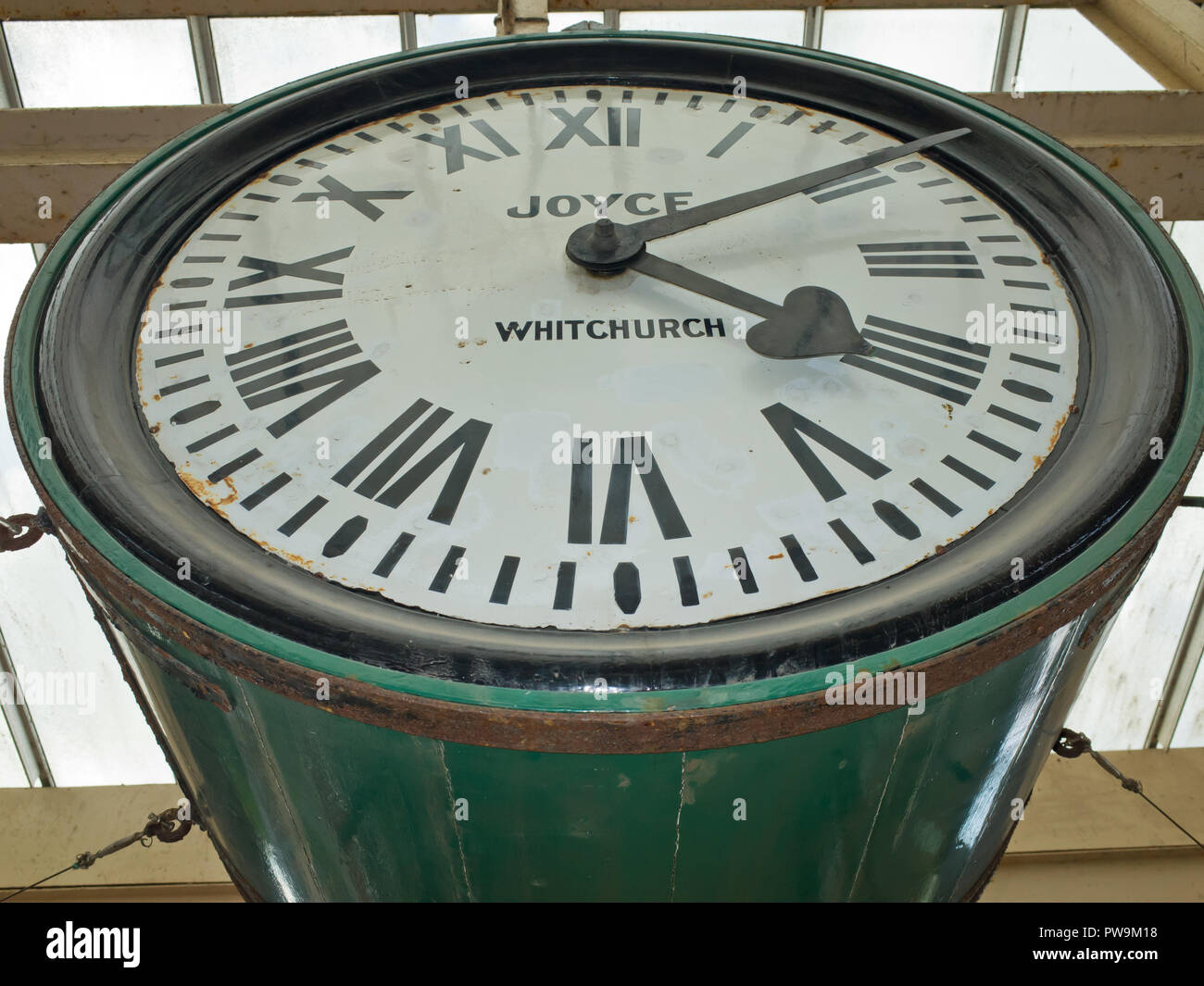 Large Clock Carnforth Station UK Stock Photo - Alamy