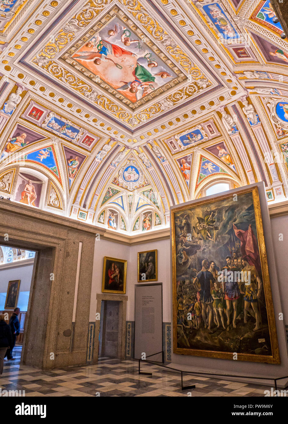 El Martirio de San Mauricio de El Greco. Monasterio de San Lorenzo de ...
