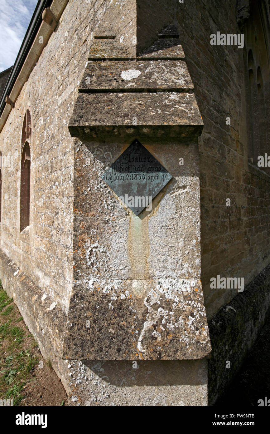 All Saints church, Garsdon, Wiltshire, UK. Medieval tower. Contains the ...