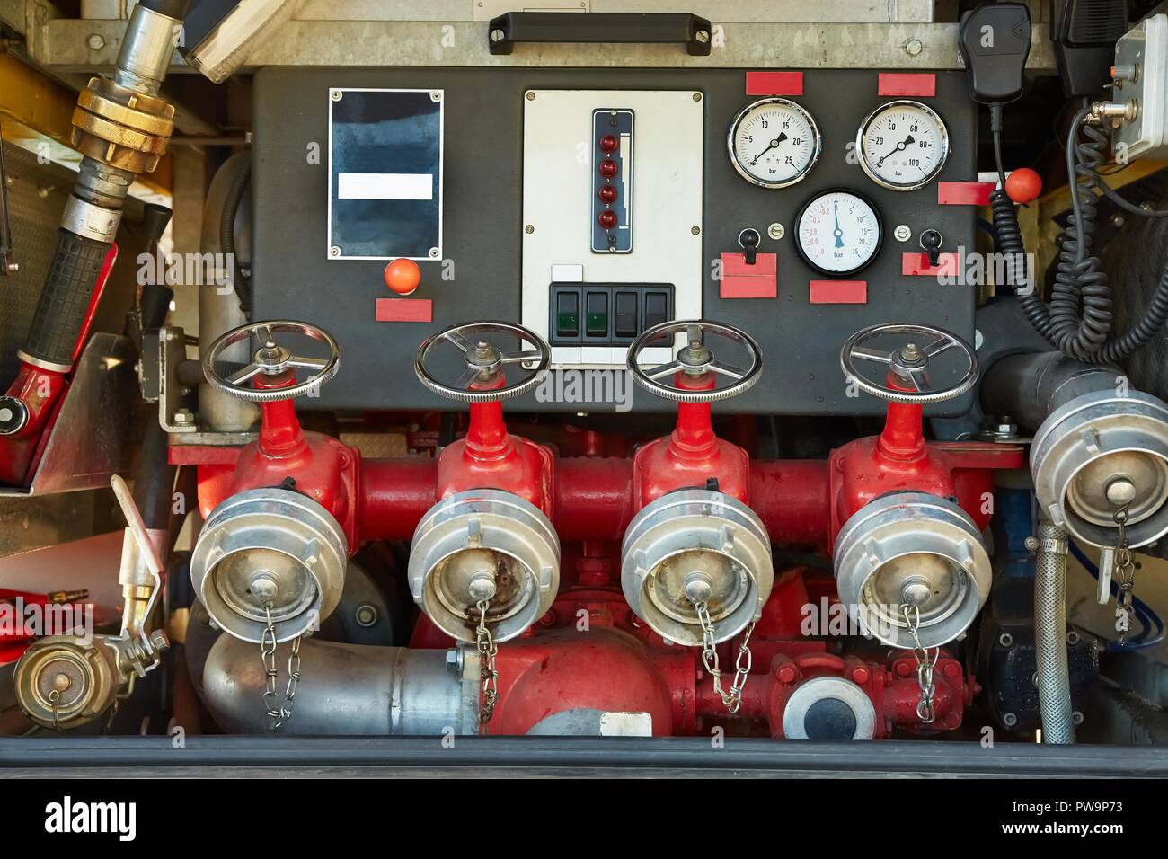 Fire truck dashboard hi-res stock photography and images - Alamy