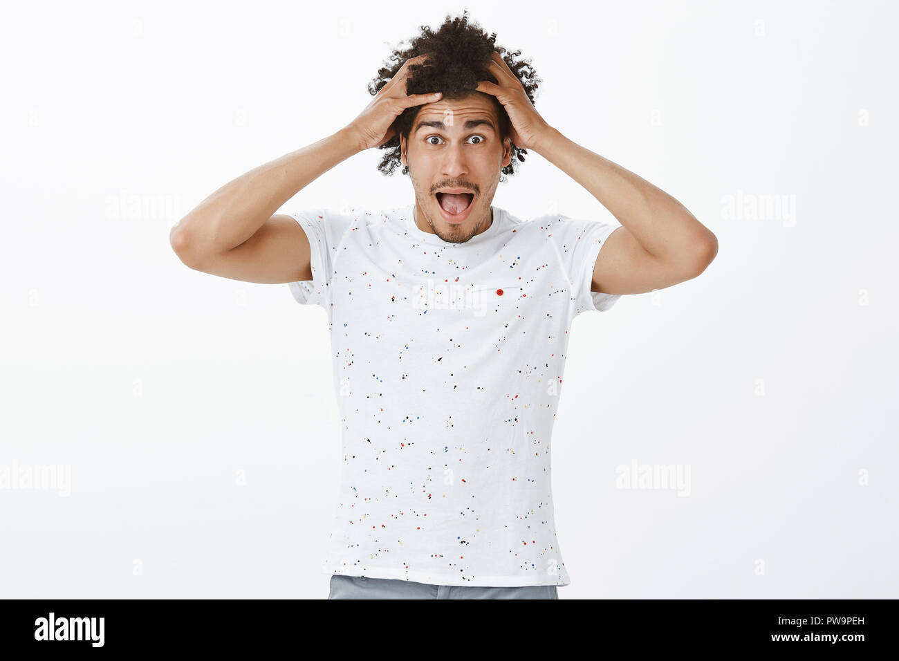 Girlfriend wants man cut his hair, guy feeling terrified. Shocked and ...