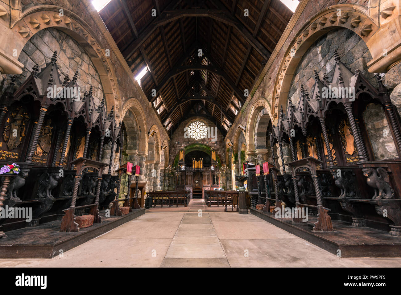 Saint Conan's Kirk, Loch Awe, Scotland Stock Photo - Alamy