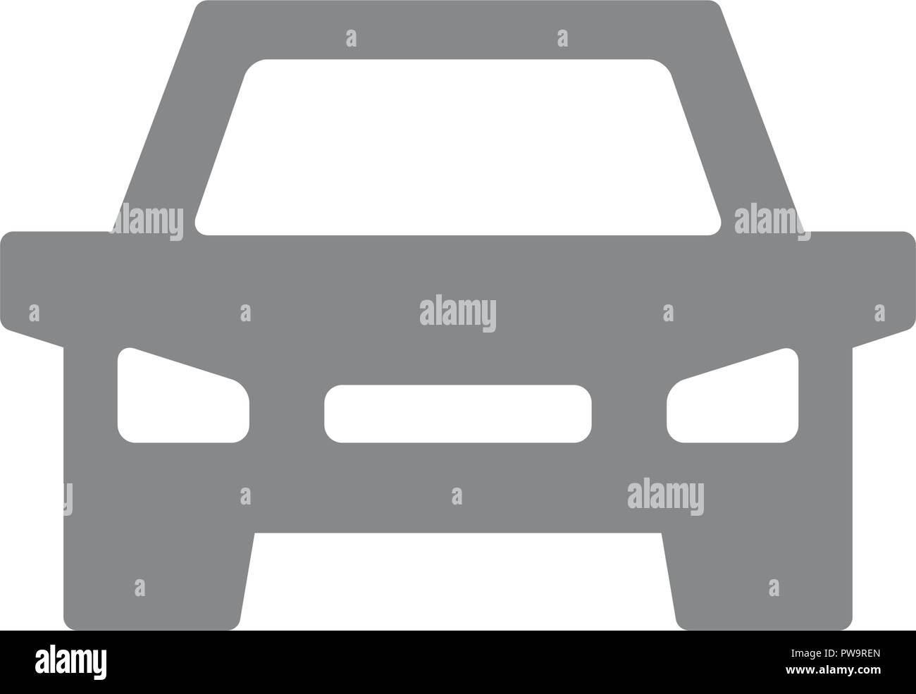 Vector car icon. Vehicle, automobile symbol and sign illustration on ...