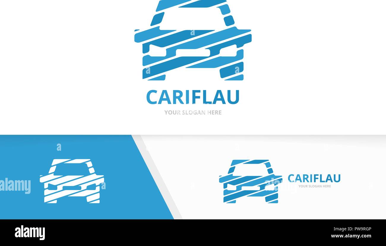 Vector car logo combination. Vehicle symbol or icon. Unique automobile ...