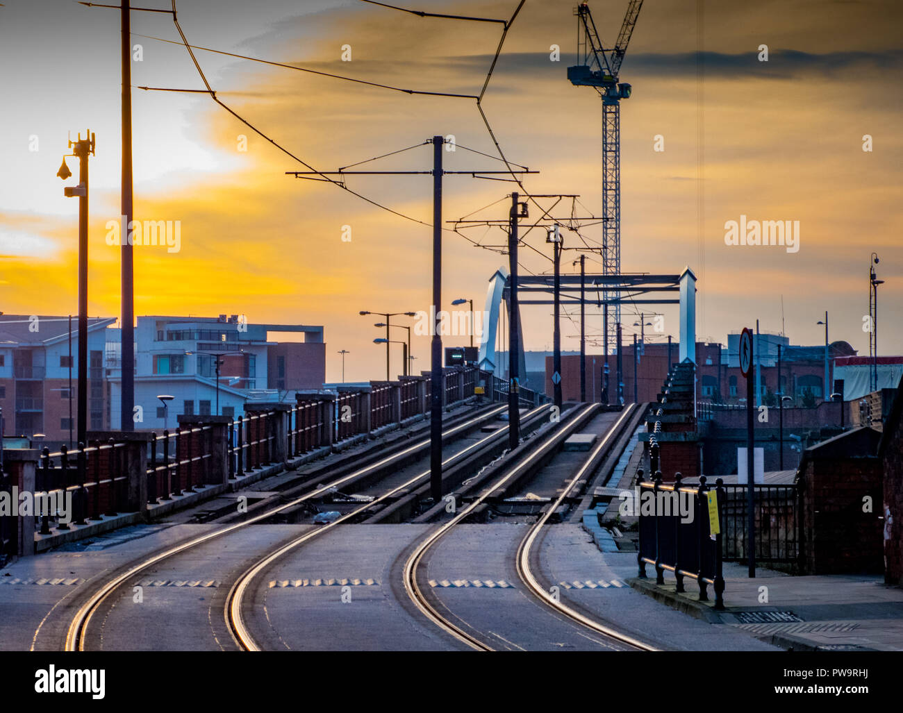 Tramlines at manchester central hi-res stock photography and images - Alamy