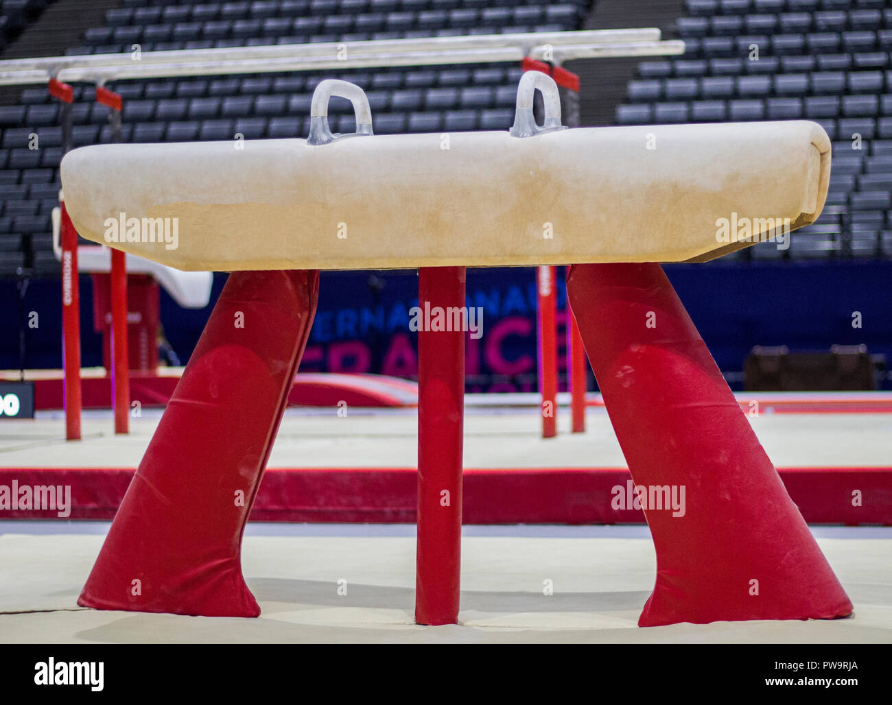 Gymnastic equipment in a gymnastic arena Stock Photo - Alamy