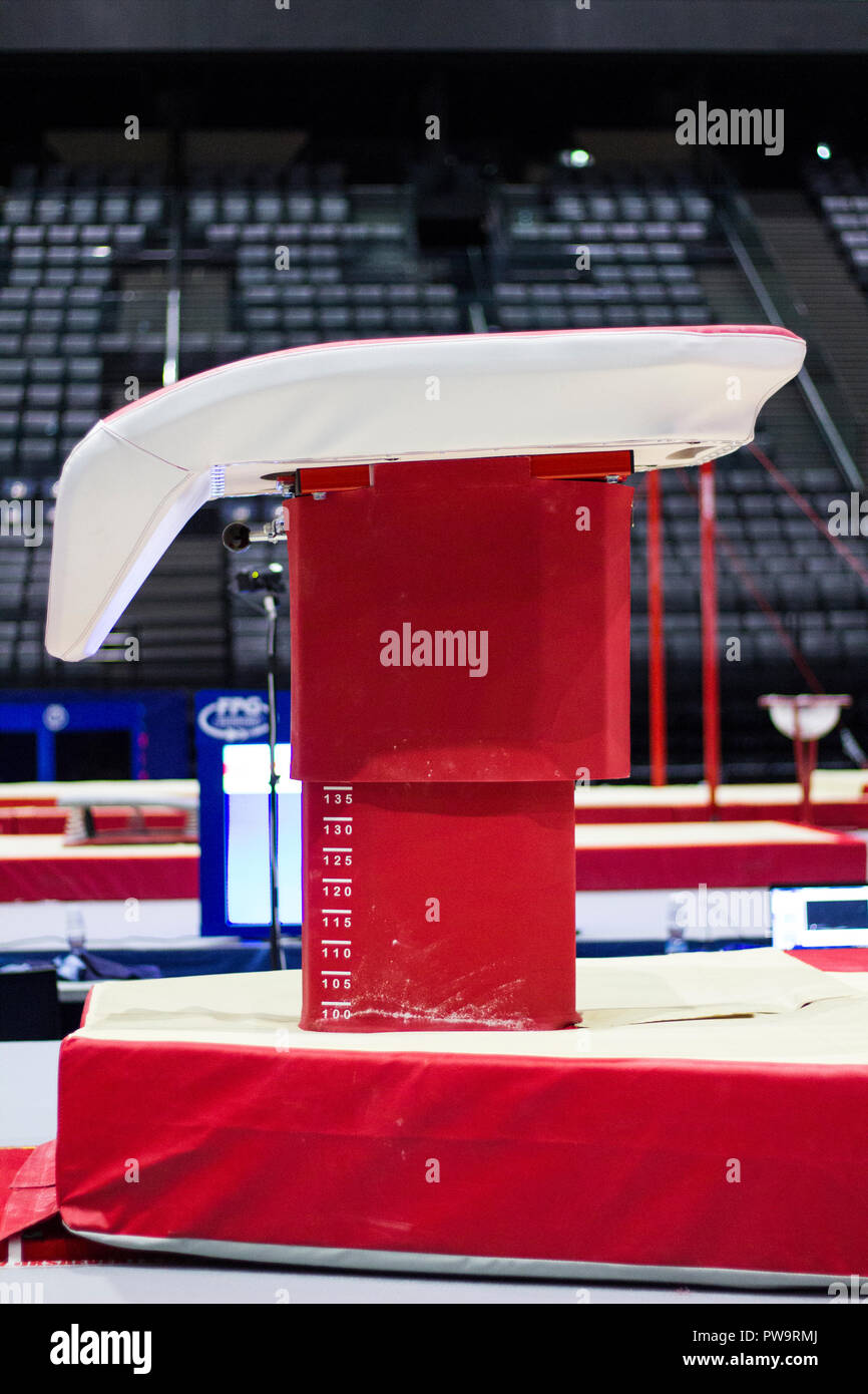 Gymnastic equipment in a gymnastic arena Stock Photo - Alamy