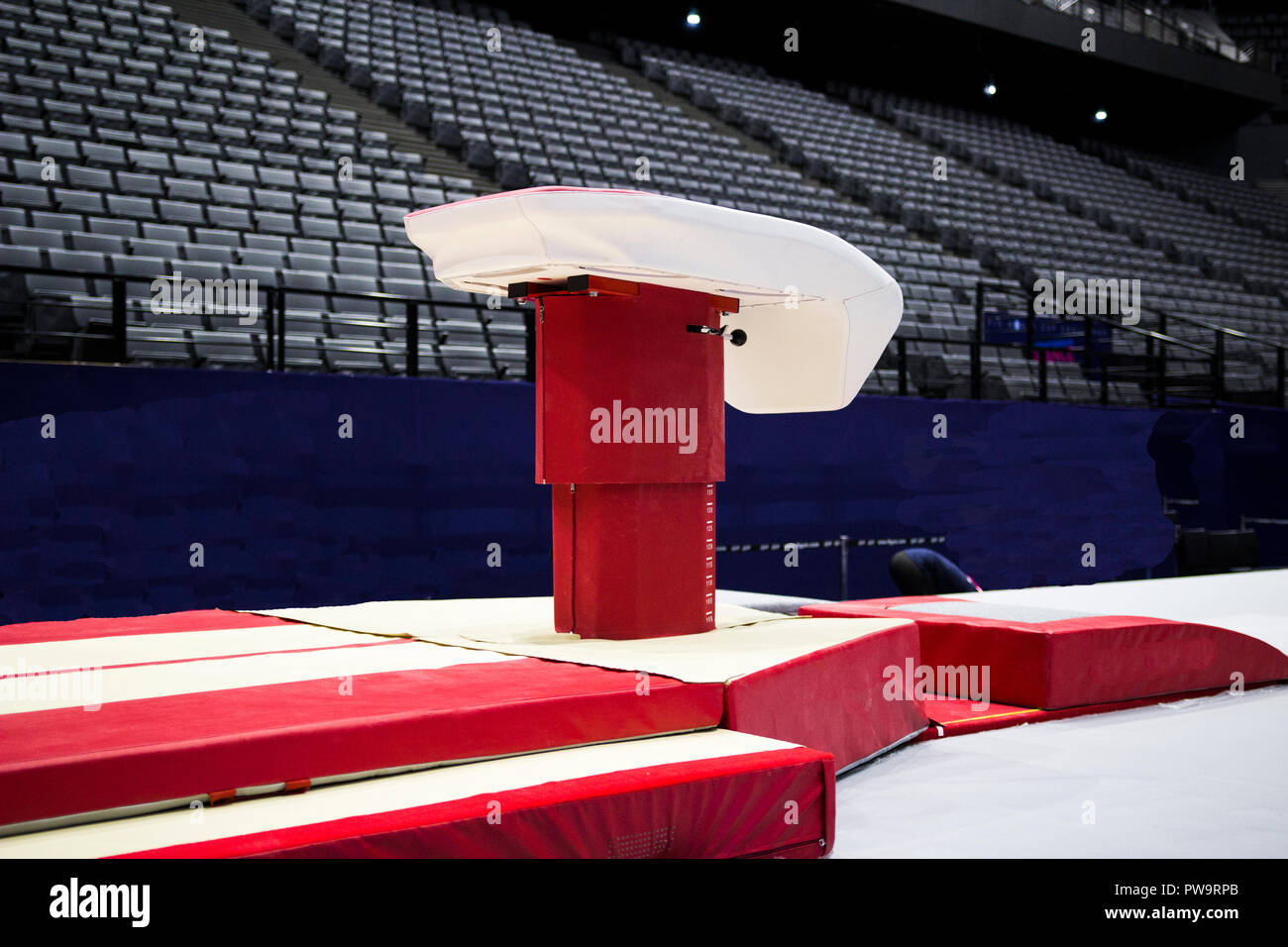 Gymnastic equipment in a gymnastic arena Stock Photo - Alamy