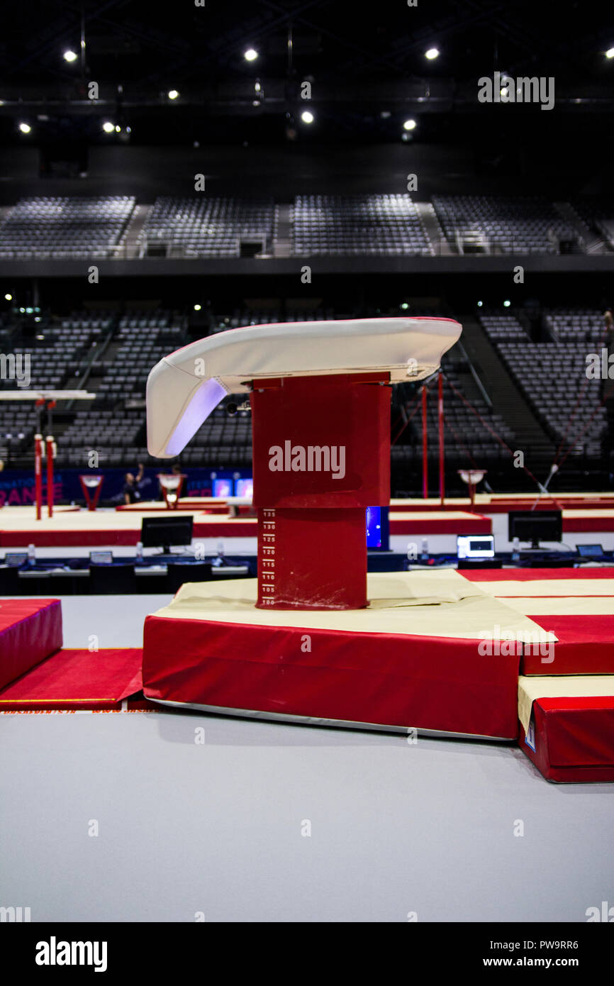 Gymnastic equipment in a gymnastic arena Stock Photo - Alamy
