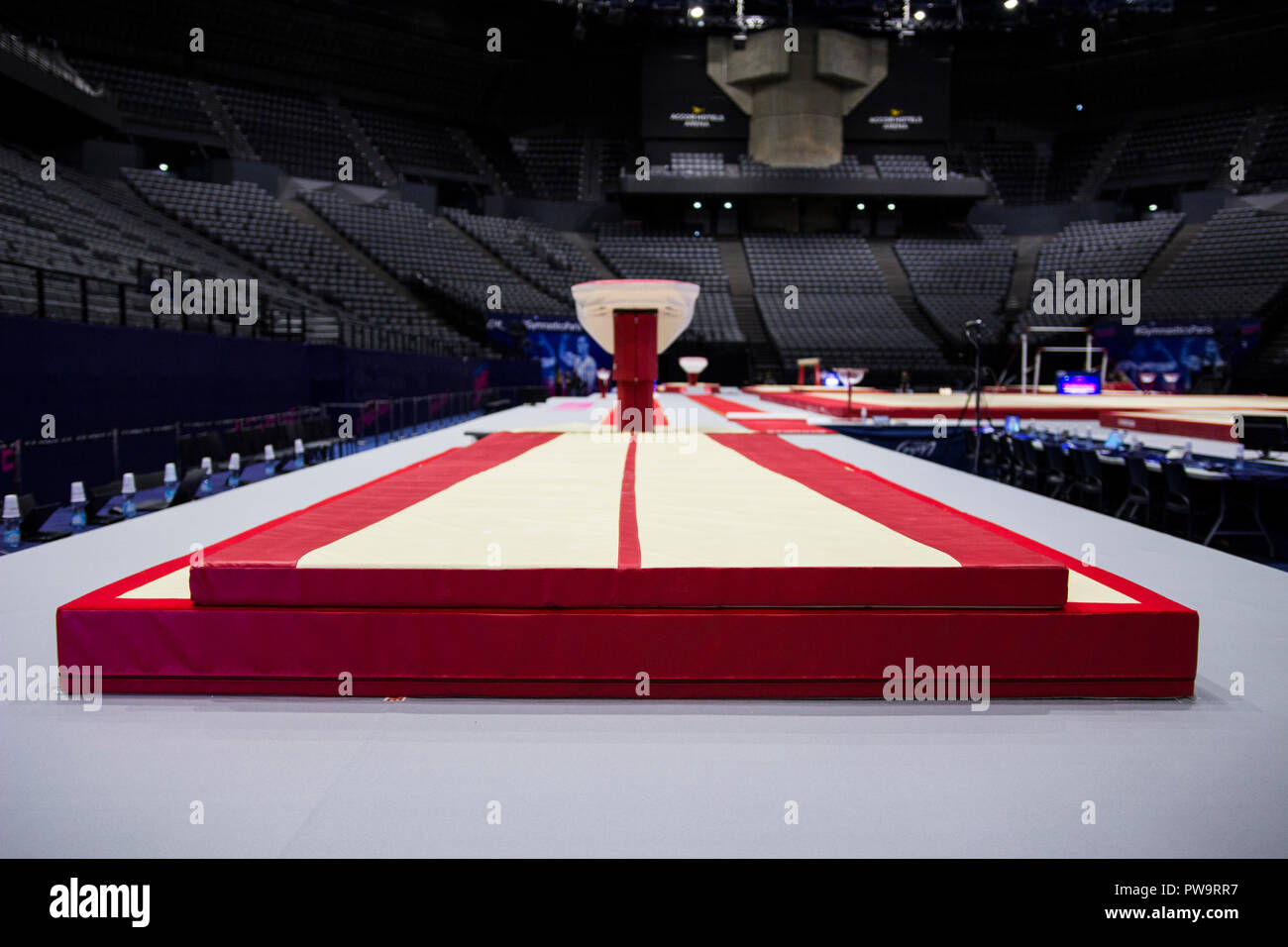 Gymnastic equipment in a gymnastic arena Stock Photo - Alamy
