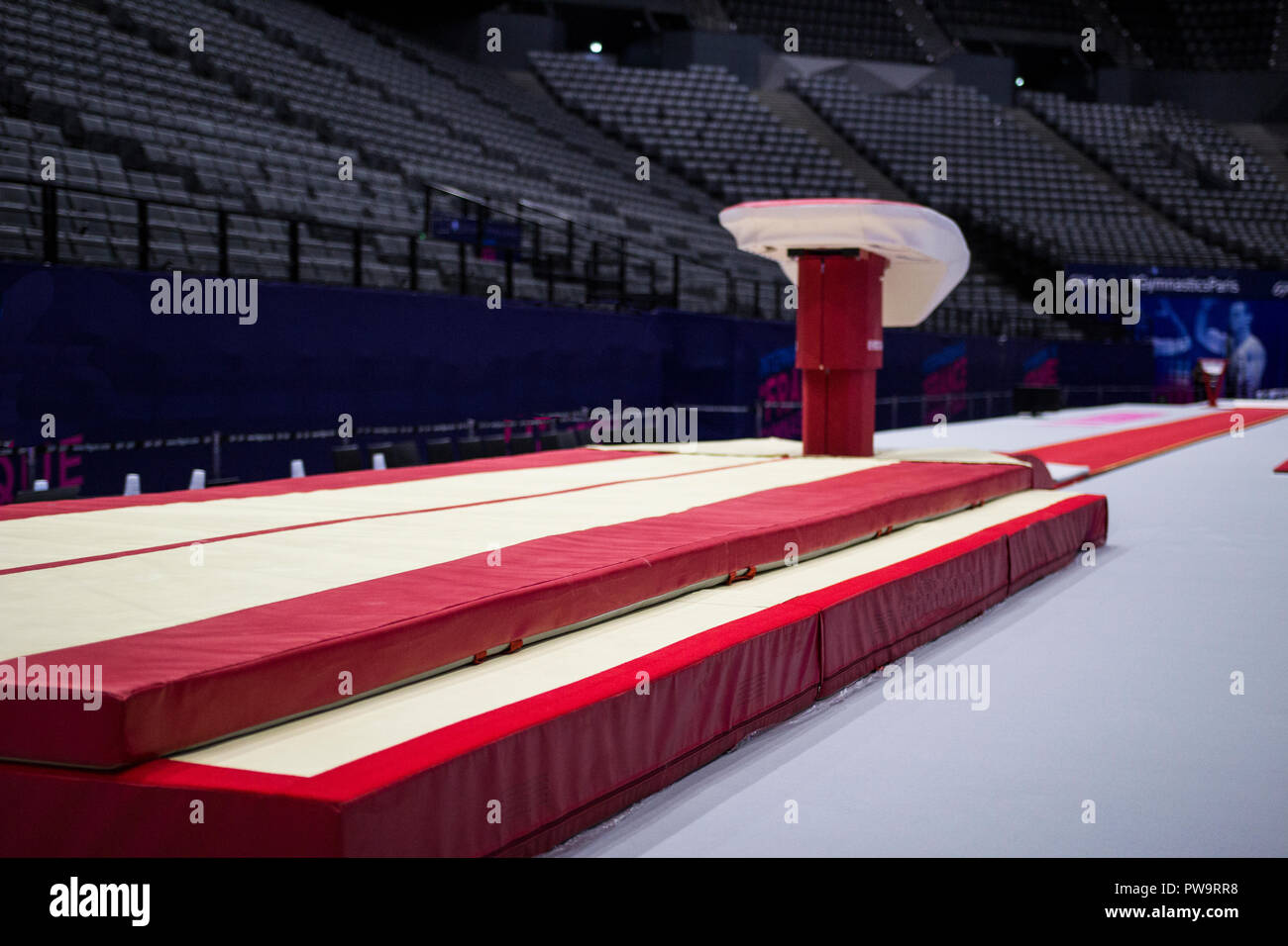 Gymnastic equipment in a gymnastic arena Stock Photo - Alamy