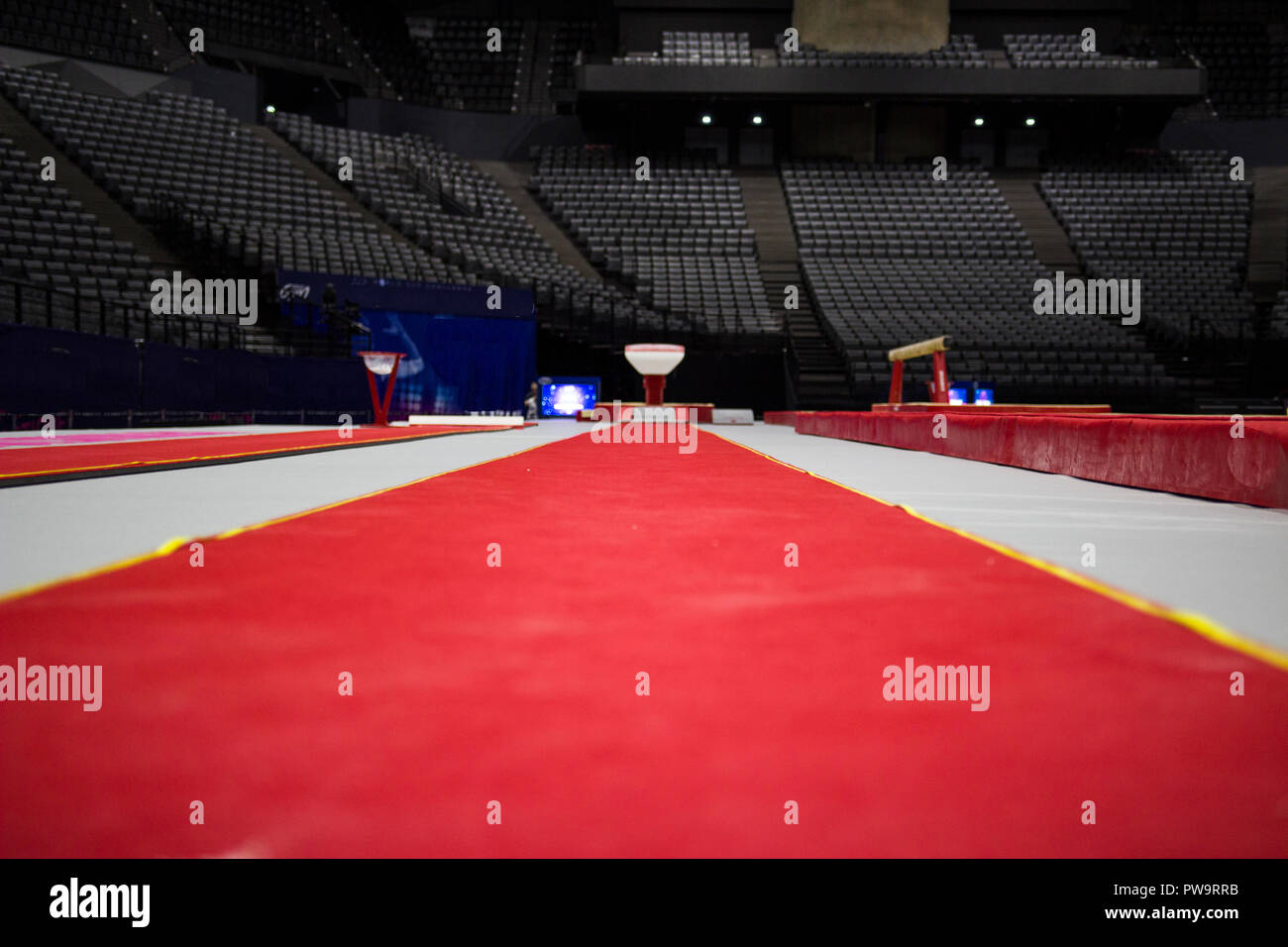 Gymnastic equipment in a gymnastic arena Stock Photo - Alamy
