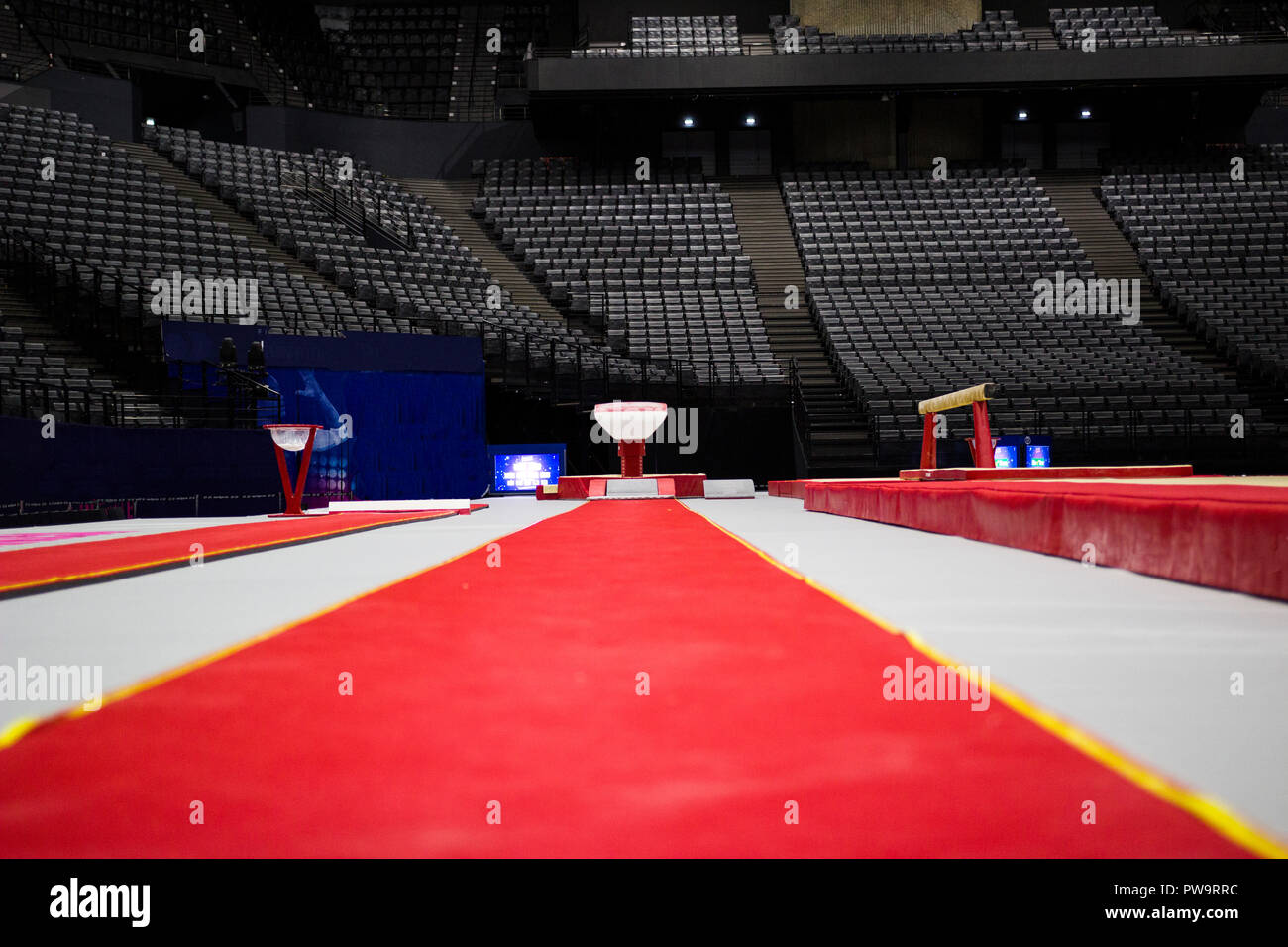 Gymnastic equipment in a gymnastic arena Stock Photo - Alamy