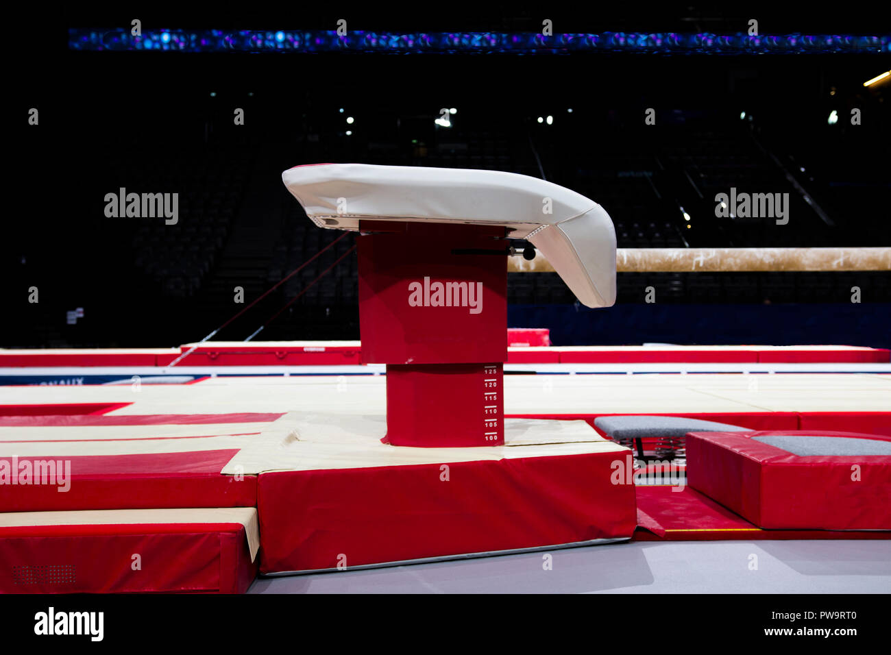 Gymnastic equipment in a gymnastic arena Stock Photo - Alamy