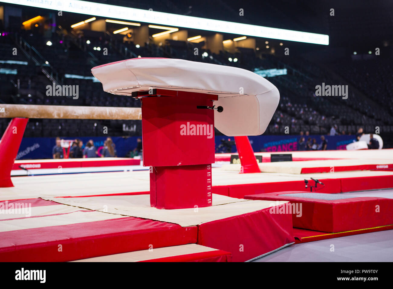 Gymnastic equipment in a gymnastic arena Stock Photo - Alamy