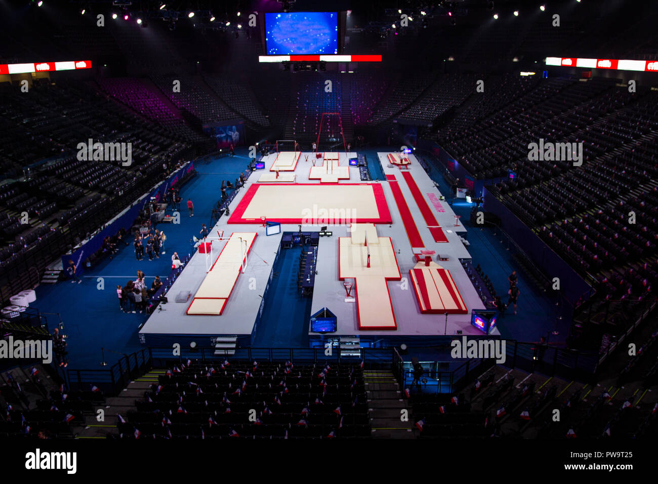 Gymnastic equipment in a gymnastic arena Stock Photo - Alamy
