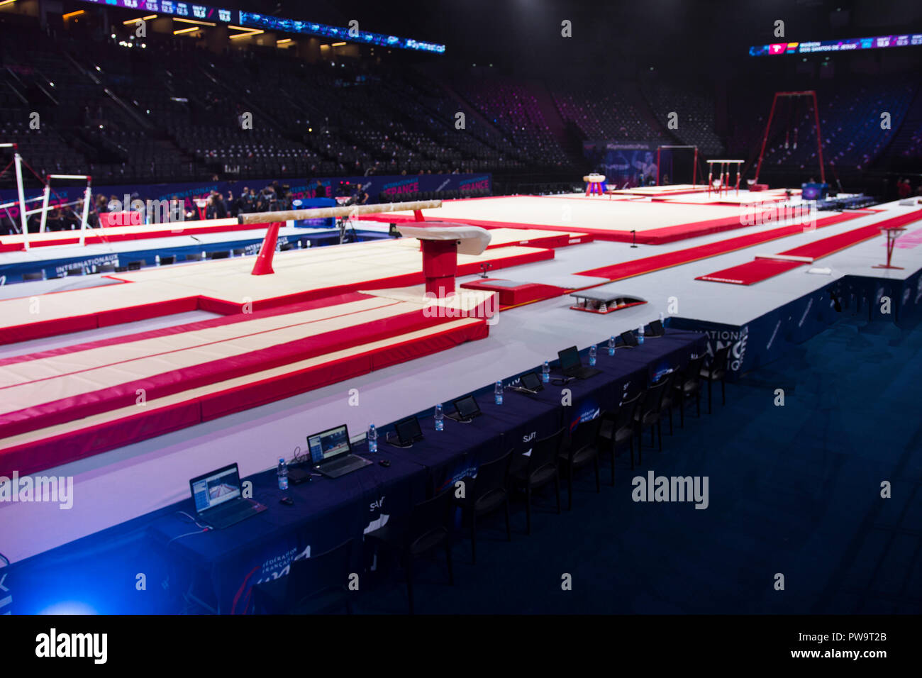 Gymnastic equipment in a gymnastic arena Stock Photo - Alamy