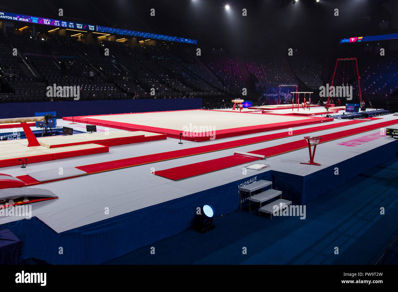 Gymnastic equipment in a gymnastic arena Stock Photo - Alamy