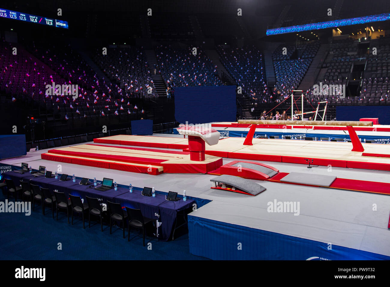 Gymnastic equipment in a gymnastic arena Stock Photo - Alamy