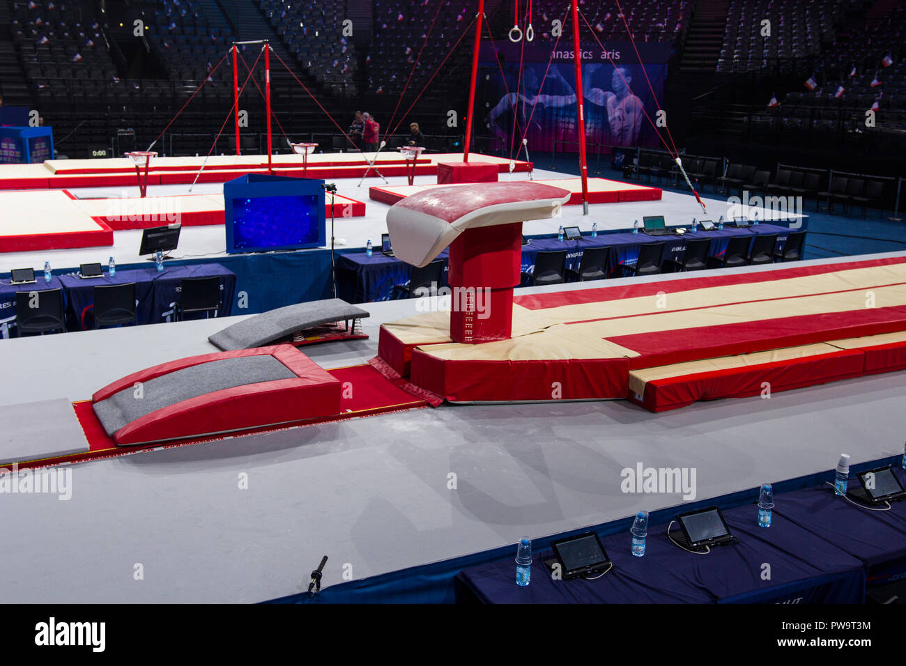Gymnastic equipment in a gymnastic arena Stock Photo - Alamy