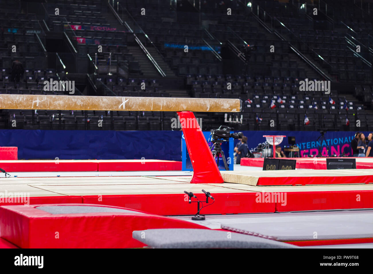 Gymnastic equipment in a gymnastic arena Stock Photo - Alamy