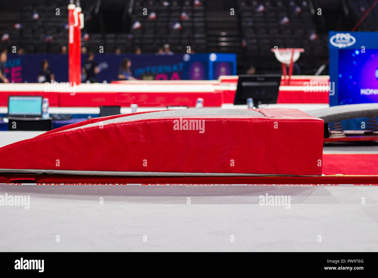 Gymnastic equipment in a gymnastic arena Stock Photo - Alamy