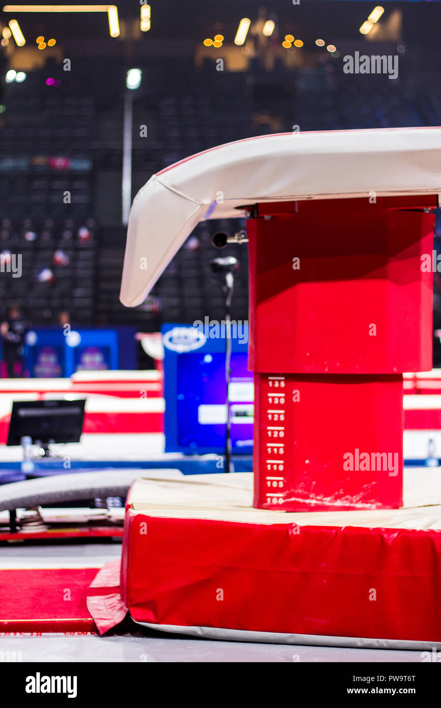 Gymnastic equipment in a gymnastic arena Stock Photo - Alamy