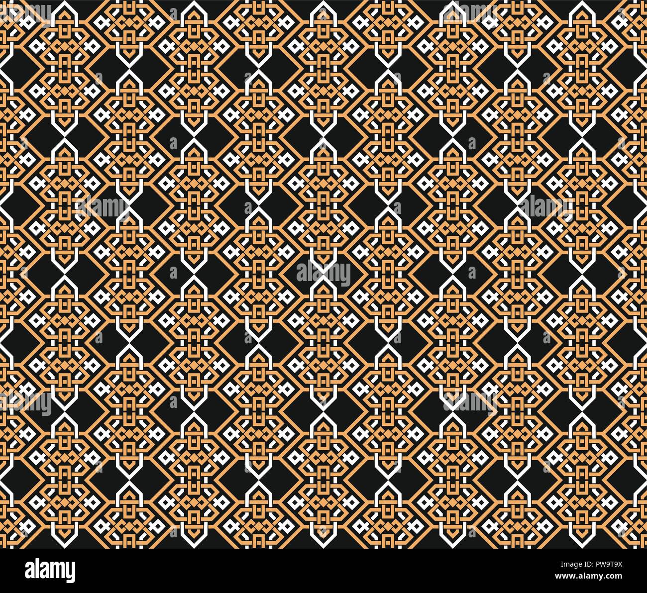 Seamless pattern decorative symmetries, ornament pattern vector ...