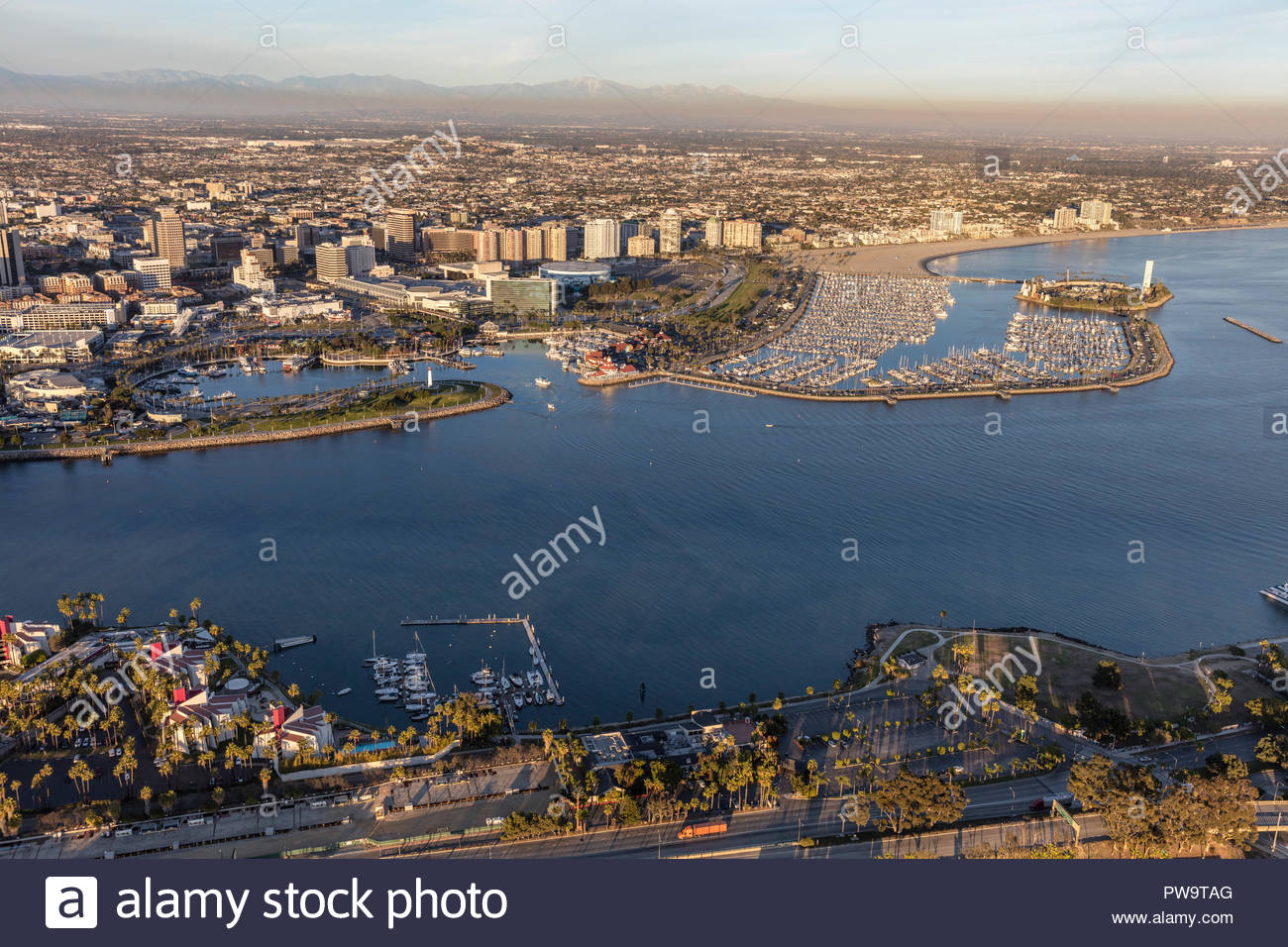 Aerial View Of Los Angeles Stock Photos & Aerial View Of Los Angeles ...