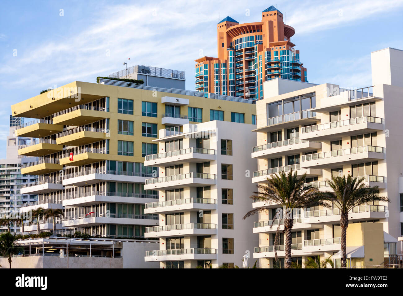 Miami Beach Florida,condominium residential apartment apartments ...
