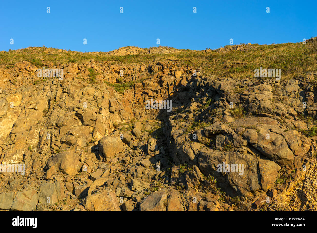 Natural landscape with rocks and rocky surface. For design and ...