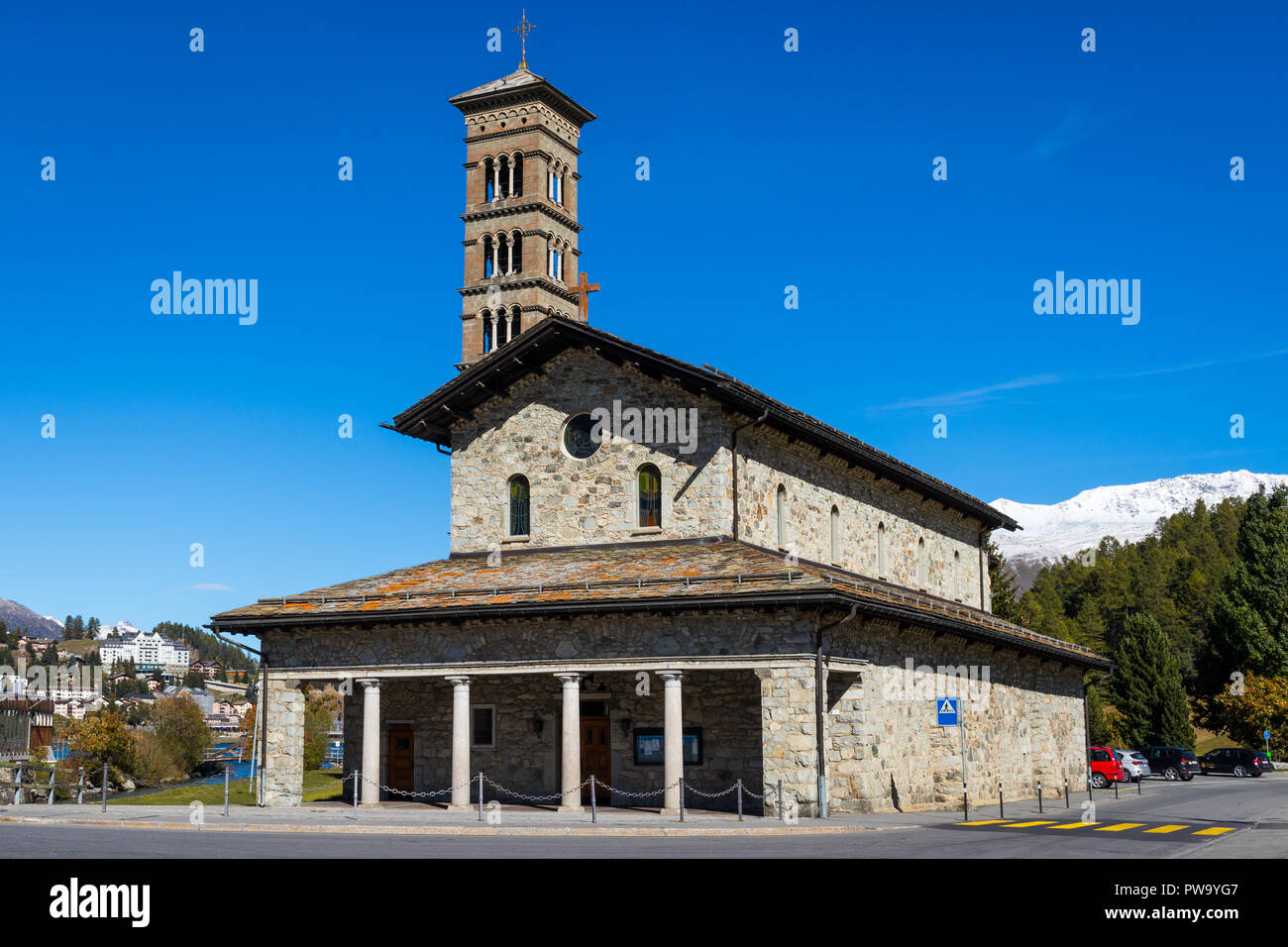 St moritz church hi-res stock photography and images - Alamy